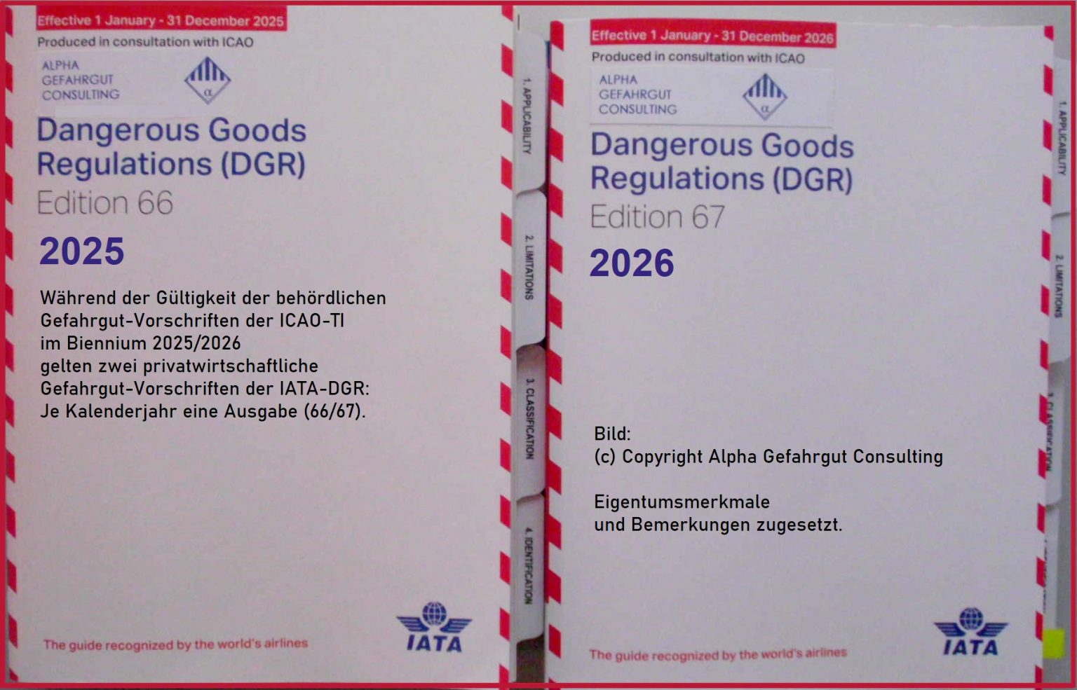 IATA-DGR: Gefahrgut-Vorschriften der Luftverkehrsgesellschaften